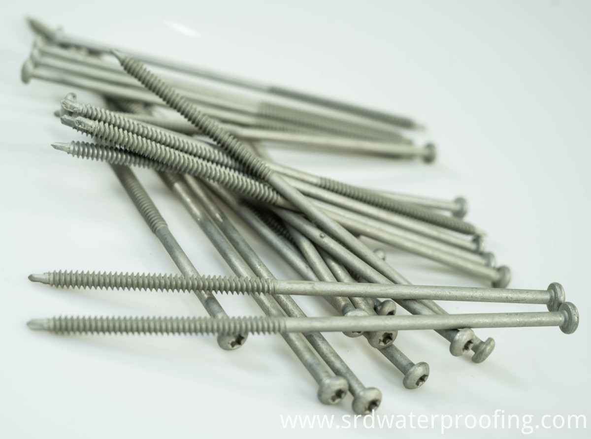 TPO/PVC Sheet 7'' fasteners Galvanized Screws China Manufacturer