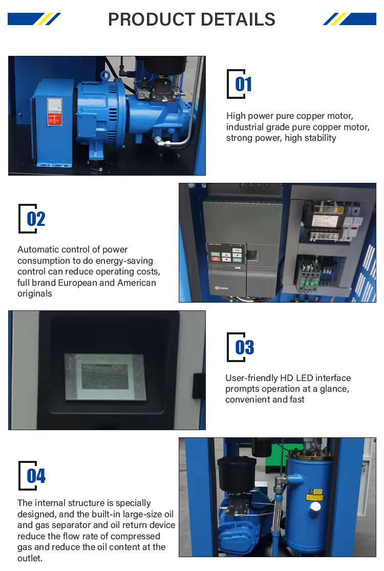 Industrial Air Compressors: Rotary Screw Compressors 7.5kw-100kw, 8bar ...