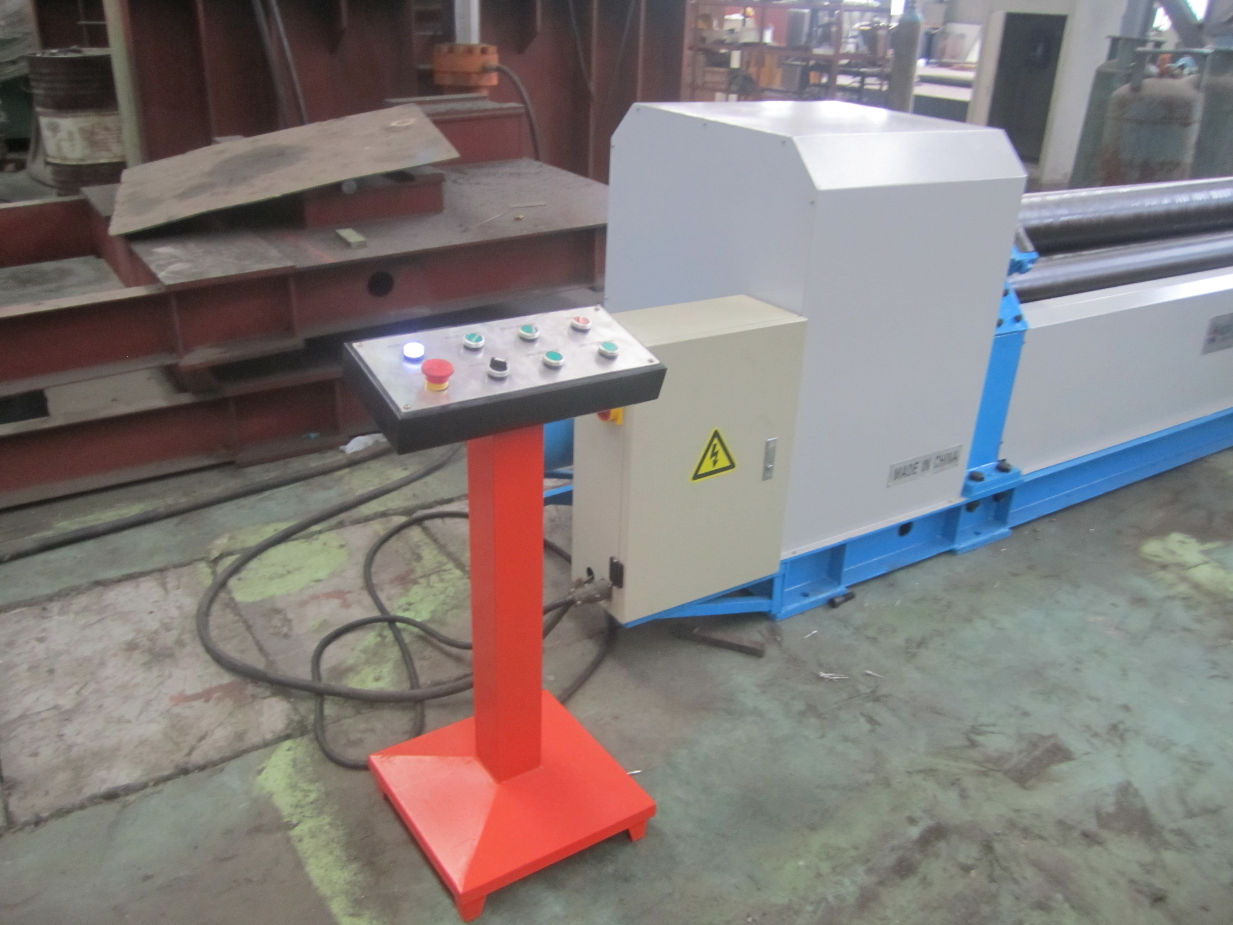 Sheet Metal 3 Roll Plate Bending Machine W11-6x2000 For Plate Rolling ...