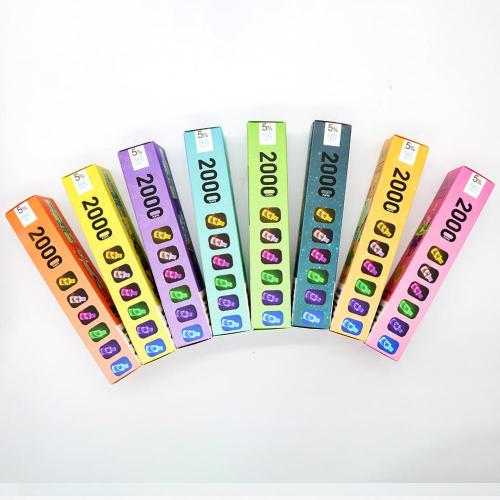 2000 พัฟระบบ Pod แบบใช้แล้วทิ้ง Vape ปากกาเปล่า คุณภาพสูง 2000 พัฟระบบ ...