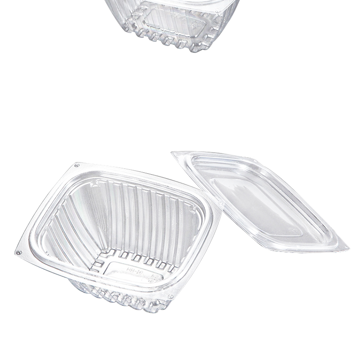 Rectangular Reusable Salad Container Hinged Clamshell Box, High Quality ...
