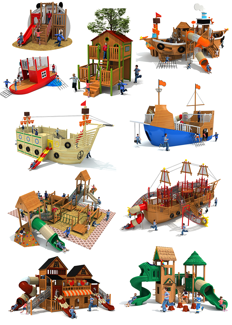 Outdoor Play Equipment: Huadong Pandas Theme Park Large Children's Fun ...