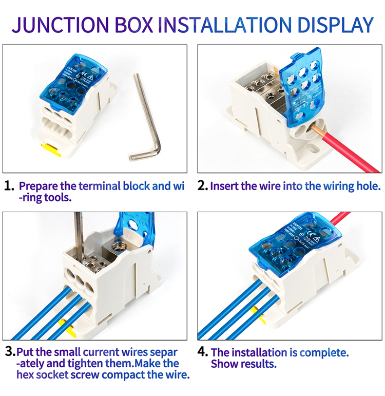Ukk250a Universal Wire Connector Terminal Block - 1 In 11 Out, High ...