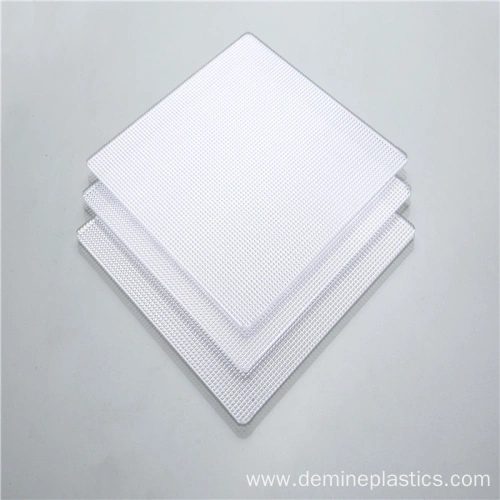 Light diffusion clear prismatic sheet polycarbonate board China ...