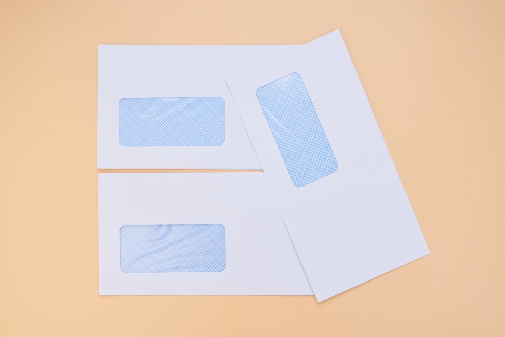 White Single Left Window Envelope For A4, High Quality White Single ...