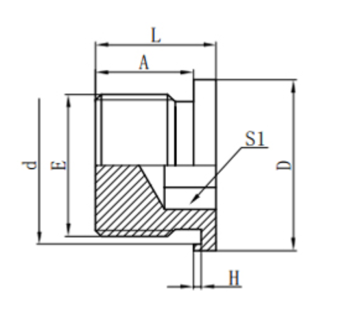 Hex Bspp Thread Plug Hydraulic Adaptor, High Quality Hex Bspp Thread ...