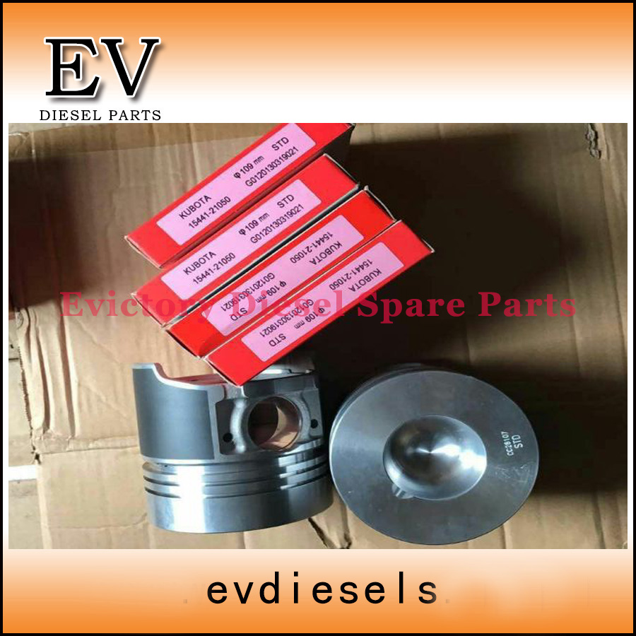 Kubota V4000 V4300 Piston Cylinder Liner Sleeve Kit, High Quality ...