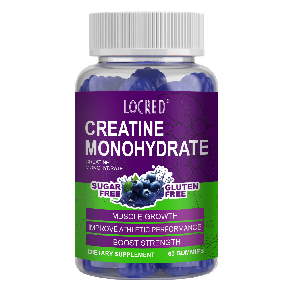 Oem Label Design For Creatine Gummy Dietary Supplement To Enhance Adult ...