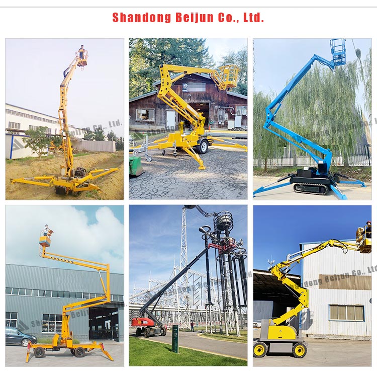 Electric Articulating Aerial Work Platform Telescopic Boom Lift For ...