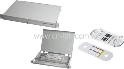 19" 24ports Fiber Optic Patch Panel , High Quality 19" 24ports Fiber ...