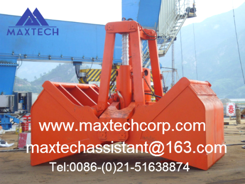 Maxtech 12 Cubic Electric Hydraulic Clamshell Grab, High Quality ...