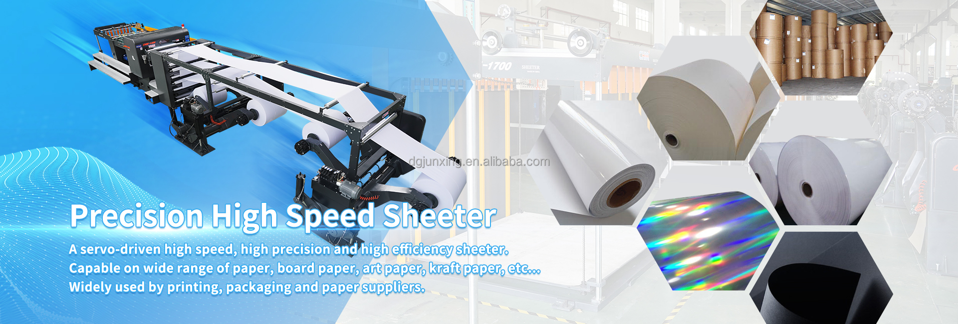 Chm Servo Control Double Rotary Knife Sheeter Machine For Paper Reel To ...