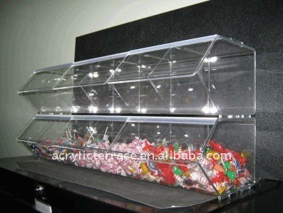 Large Acrylic Stackable Topping Bulk Food Bins, High Quality Large ...