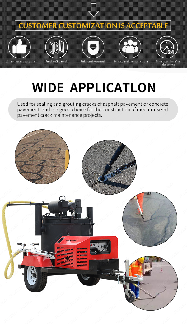 Reliable Performance 200l Asphalt Crack Sealing Machine, High Quality ...