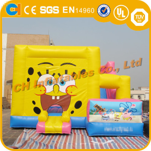 Hot Inflatable Spongebob Moon Bounce, Inflatable Cartoon Bouncy Combo ...