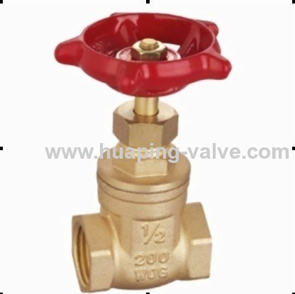 200psi Threaded Brass Gate Valves , High Quality 200psi Threaded Brass ...