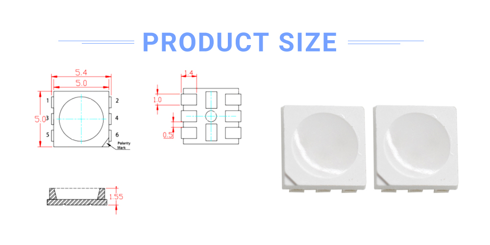 430nm 5050 Smd Led 3 칩, Bossgoo.com의 고품질 430nm 5050 Smd Led 3 칩