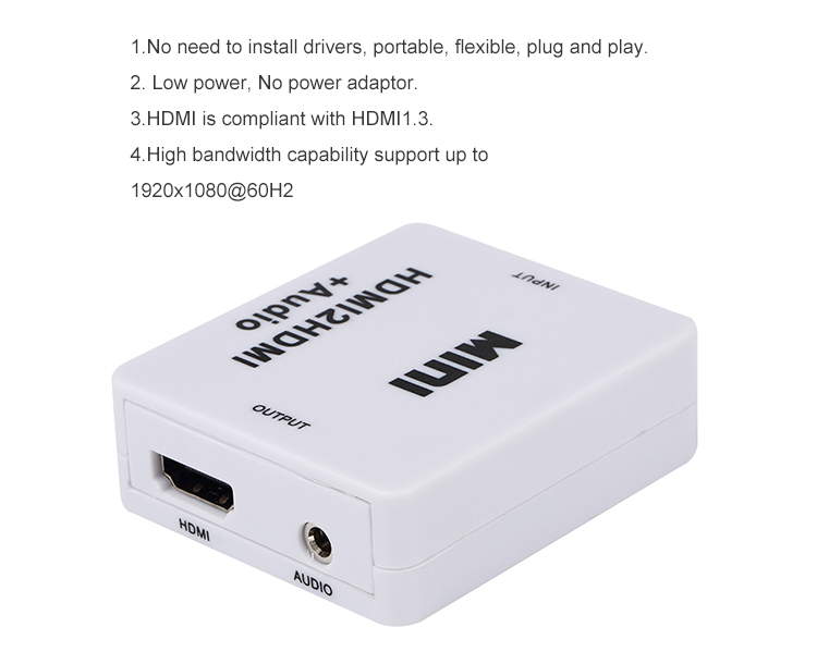 Low Power No Power Adapter Hd Extender To Hd Audio Converter - Audio ...