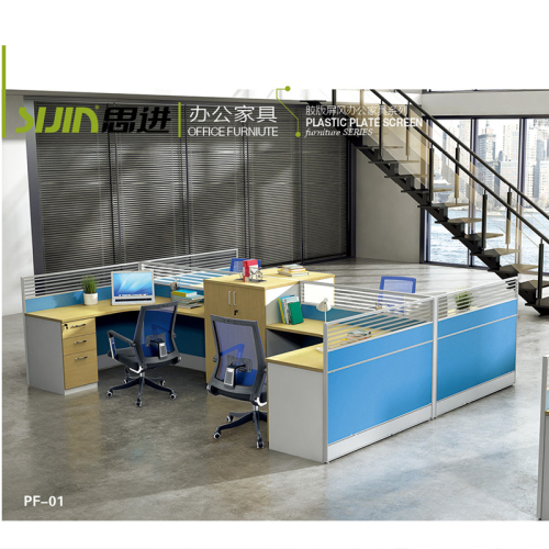Curved Office Desk For 2 People Of Office Workstation, High Quality ...
