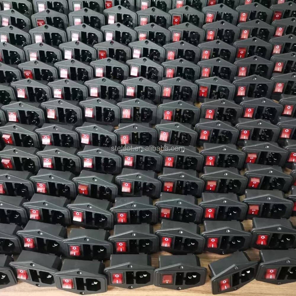 Ac Inlet Male Plug Power Socket With Fuse Switch C13 C14, High Quality ...