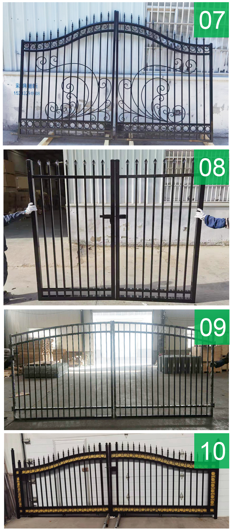 Wrought Iron Main Gate Designs With Locks, High Quality Wrought Iron ...