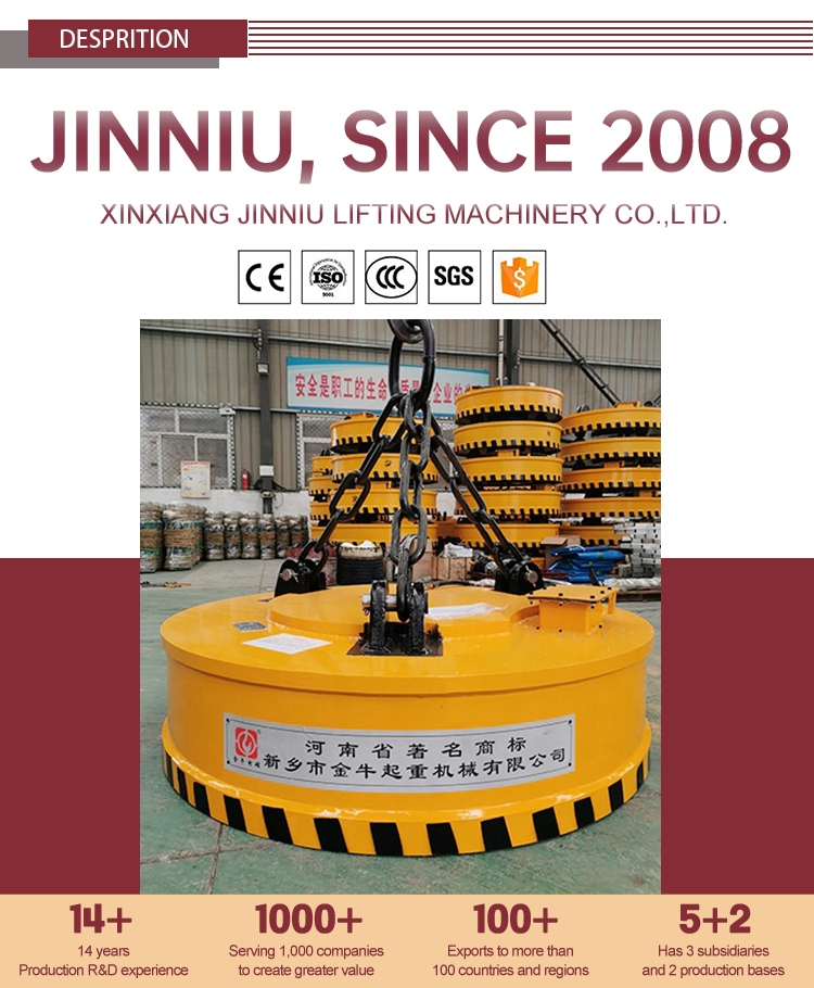 Steel Scrap Recycling Electromagnet Lifter For Circular Lifting, High ...