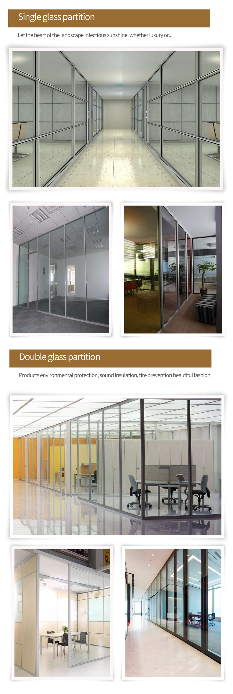 American Aluminium Glass Office Partition Walls For Exhibition Booths ...