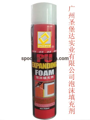 Large Expansion Construction Polyurethane Foam 750-900ml, High Quality Large Expansion ...