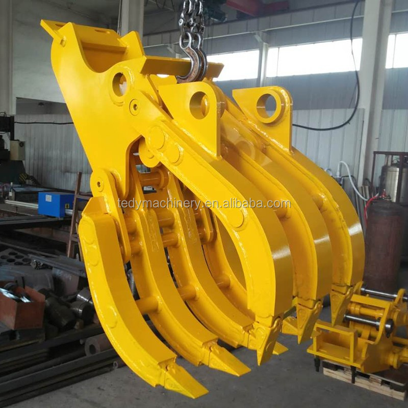 Custom Wholesale Rotary Gripper Excavator Timber Wood Grab Bucket ...