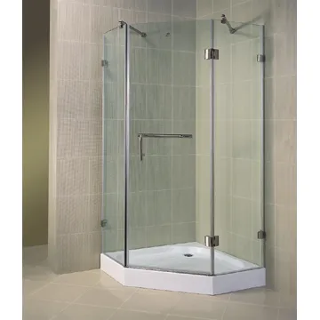 Pentagonal Frameless Pivot Shower Screens, High Quality Pentagonal ...