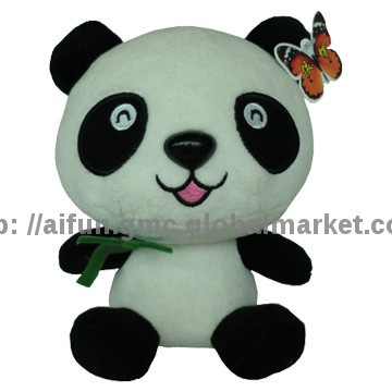 Panda Soft Toy, Eating Bamboo Panda, Plush & Stuffed Toys, High Quality ...