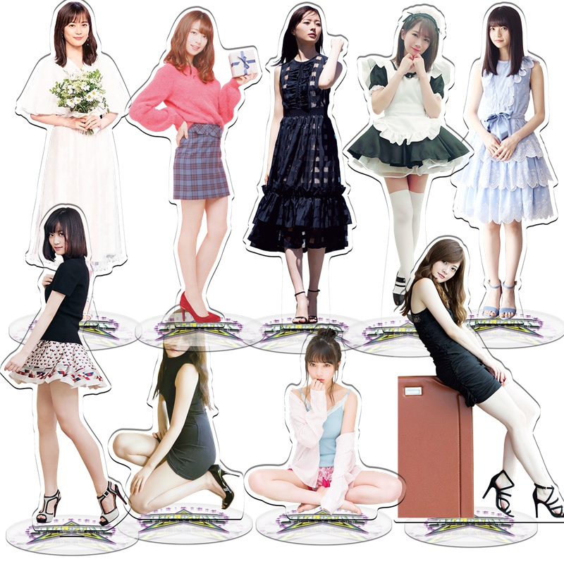 20cm Acrylic Stand Figures Of Nogizaka46's Nishino Nanase And Shiraishi ...