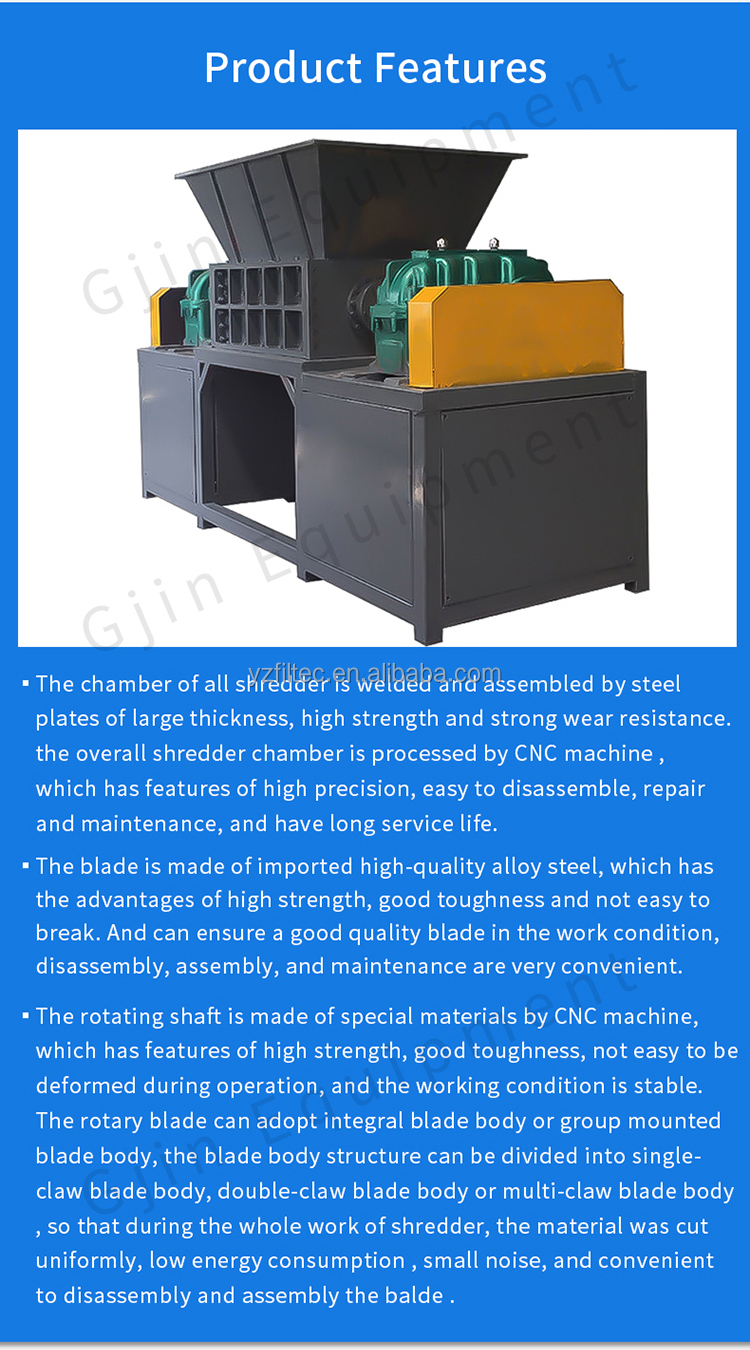 Twin Double Industrial Shredder Lithium Battery Recycling, High Quality ...