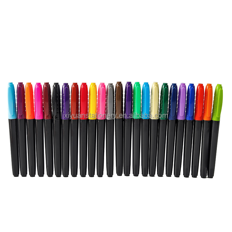 24-pack Black Shell Permanent Water-resistant Markers For Office ...