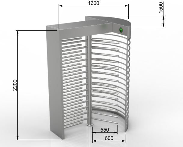 Full Height Turnstile Gate Security Turnstile For Prison, High Quality ...