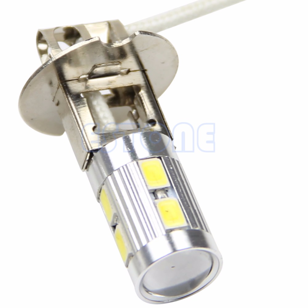 H3 White 10 Led 5630 Smd Led Car Auto Bulb Tail Turn Fog Driving Light ...