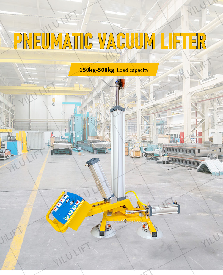 Safe And Efficient 400kg/800kg Pneumatic Vacuum Suction Cups Lifter For ...