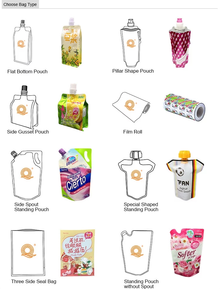 200ml To 500ml Plastic Sachet Spouted Cosmetic Bag Pouch, High Quality ...