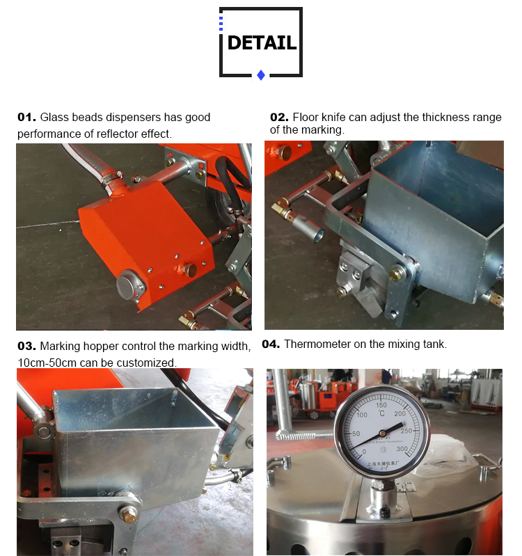 Srm-t36 Thermoplastic Road Line Marking Machine, High Quality Srm-t36 ...