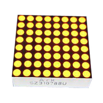 8 X 8 Dot-matrix Led Display, Available In Yellow Green/amber, Suitable ...