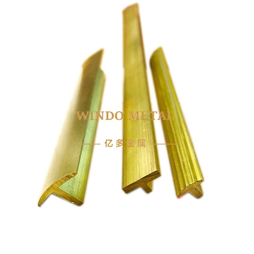 Brass T Profile Brass Handrail Brass Extrusion Profiles China Manufacturer