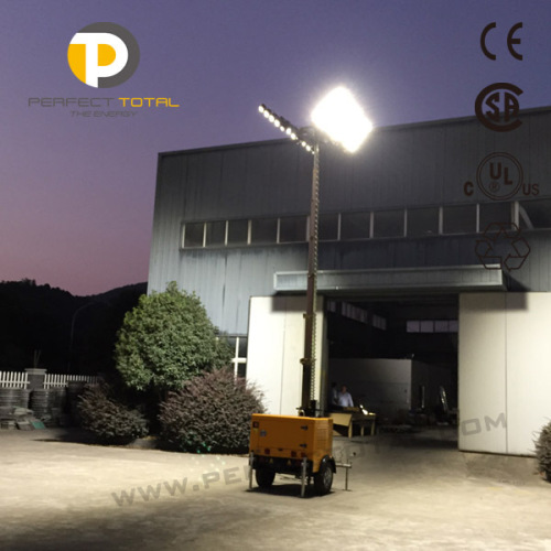 Mobile Light Tower With Diesel Engine, High Quality Mobile Light Tower ...