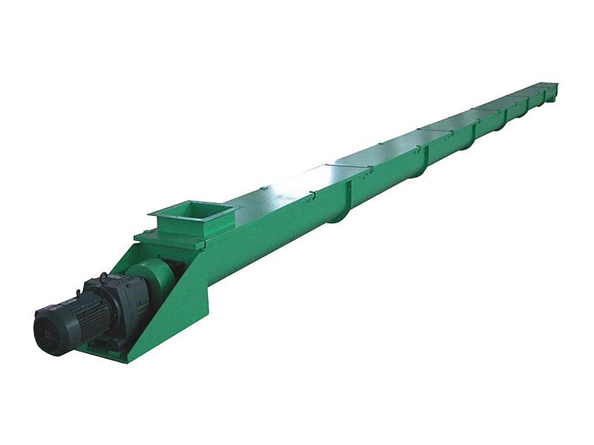 Vertical Shaftless Concrete Screw Conveyor With Hopper For Flex Auger ...