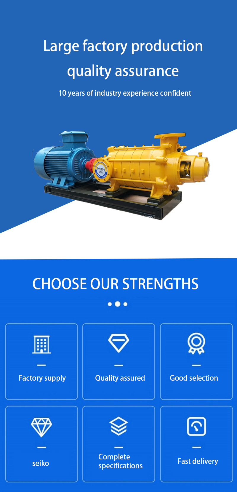 High-pressure Steam Horizontal Circulation Pump Dg155-67*9 For ...