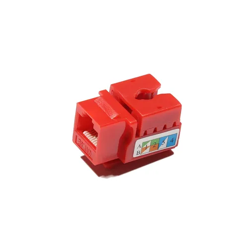 Utp Cat. 5e Keystone Jack 90 Degree (red), High Quality Utp Cat. 5e Keystone Jack 90 Degree (red ...