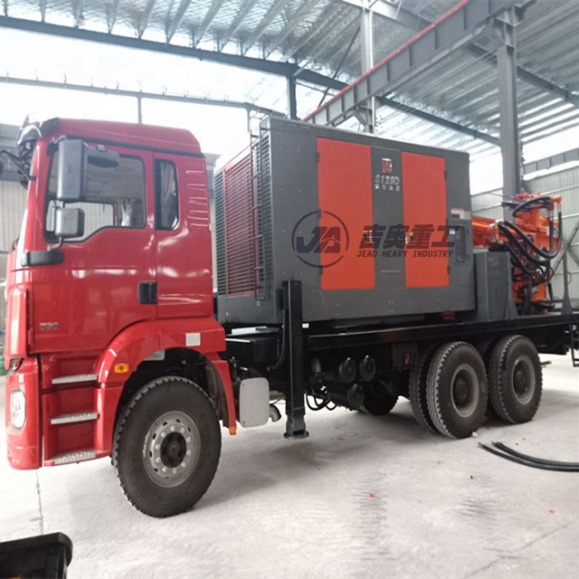 300m Deep Air Compressor And Water Well Drilling Rig Integrated Truck ...