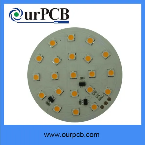 Small Demension Led Light Pcb Circuit Boards Round , Led Circuit Board ...