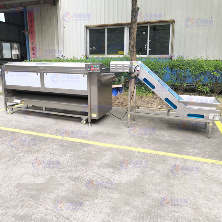 Continuous Carrot Potato Cassava Washing And Peeling Machine, High ...