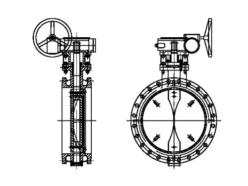 Flanged Triple Offset Butterfly Valve, High Quality Flanged Triple ...