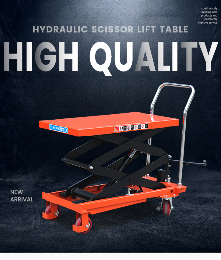1 Ton Lift Trolley: Hydraulic Scissor Lift Table Price, High Quality 1 ...
